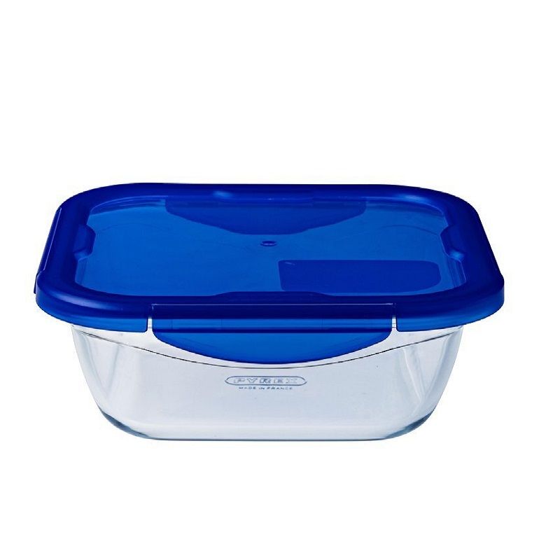 PYREX SQUARE DISH WITH LID 0.8 L 16X16X6 CM – OPENBOX